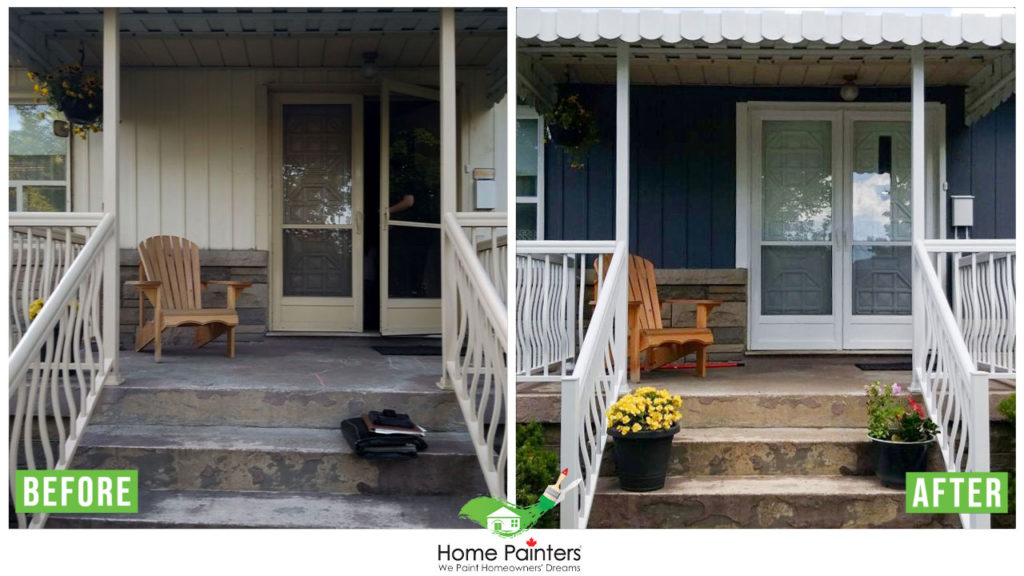 Front Door Restaining and Door Refinishing - Home Painters Toronto