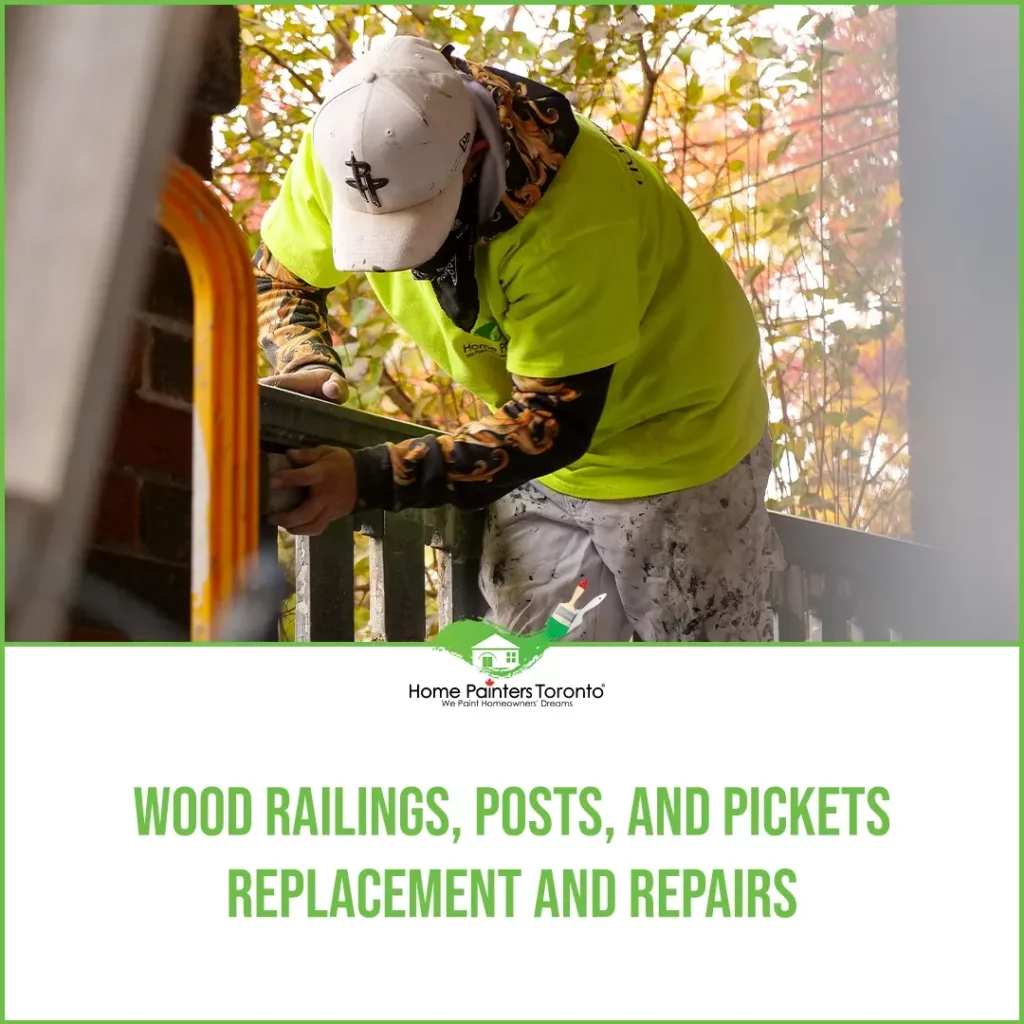 Wood Railings, Posts, and Pickets Replacement and Repairs